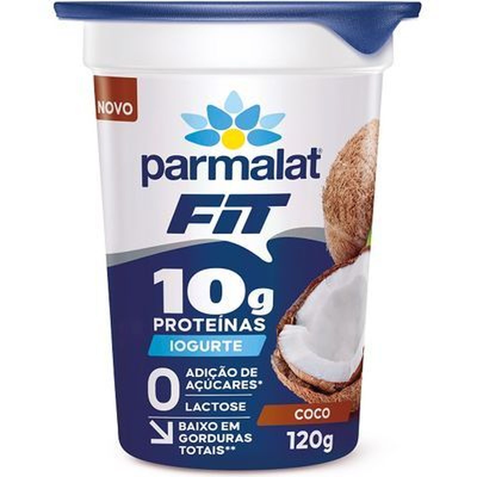 Iogurte Semidesnatado Parmalat Fit Coco Zero Lactose 120g | Super Koch