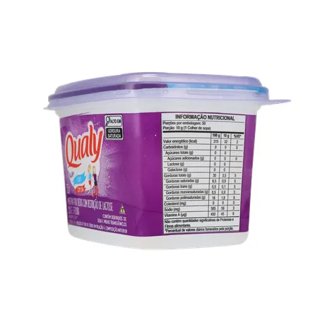 Margarina Qualy Light e Zero Lactose Com Sal Pote 500g | Super Koch