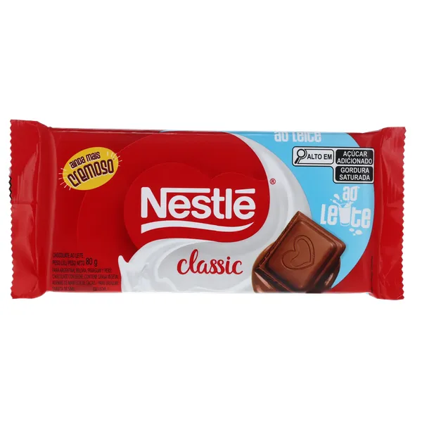 Chocolate Ao Leite Nestlé Classic Tablete 80g | Super Koch