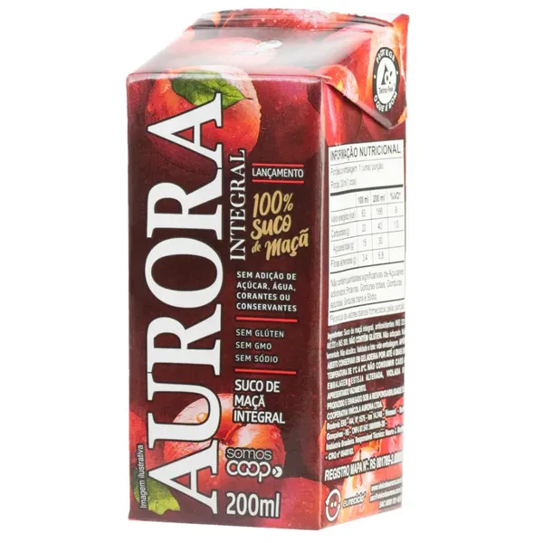 Pop House - Suco de Maçã 200ml - Aurora