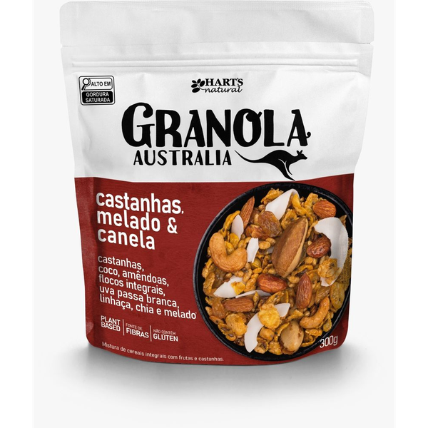 Granola Harts Australia Castanha/melado/canela Pacote Com 300g | Super Koch