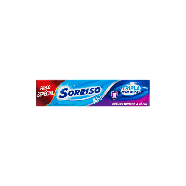 Creme Dental Sorriso Tripla Limpeza Completa 120g | Super Koch