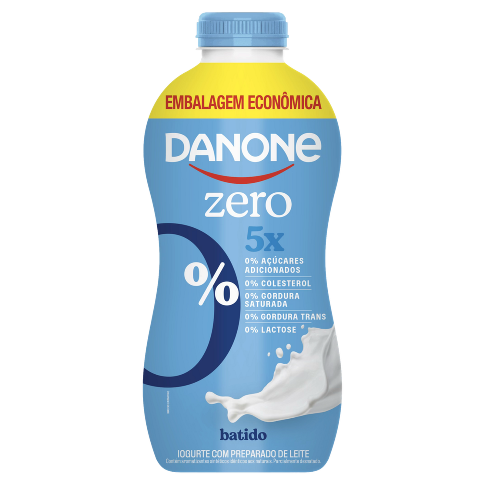 Machadão Atacadista - Iogurte Desnatado Batido Zero Lactose Danone Garrafa 1,2kg