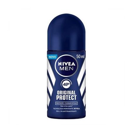 Desodorante roll on nivea masculino 50ml original protect
