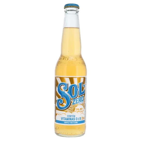 Cerveja Pilsen Zero Álcool Sol Garrafa 330ml | Koch Supermercado