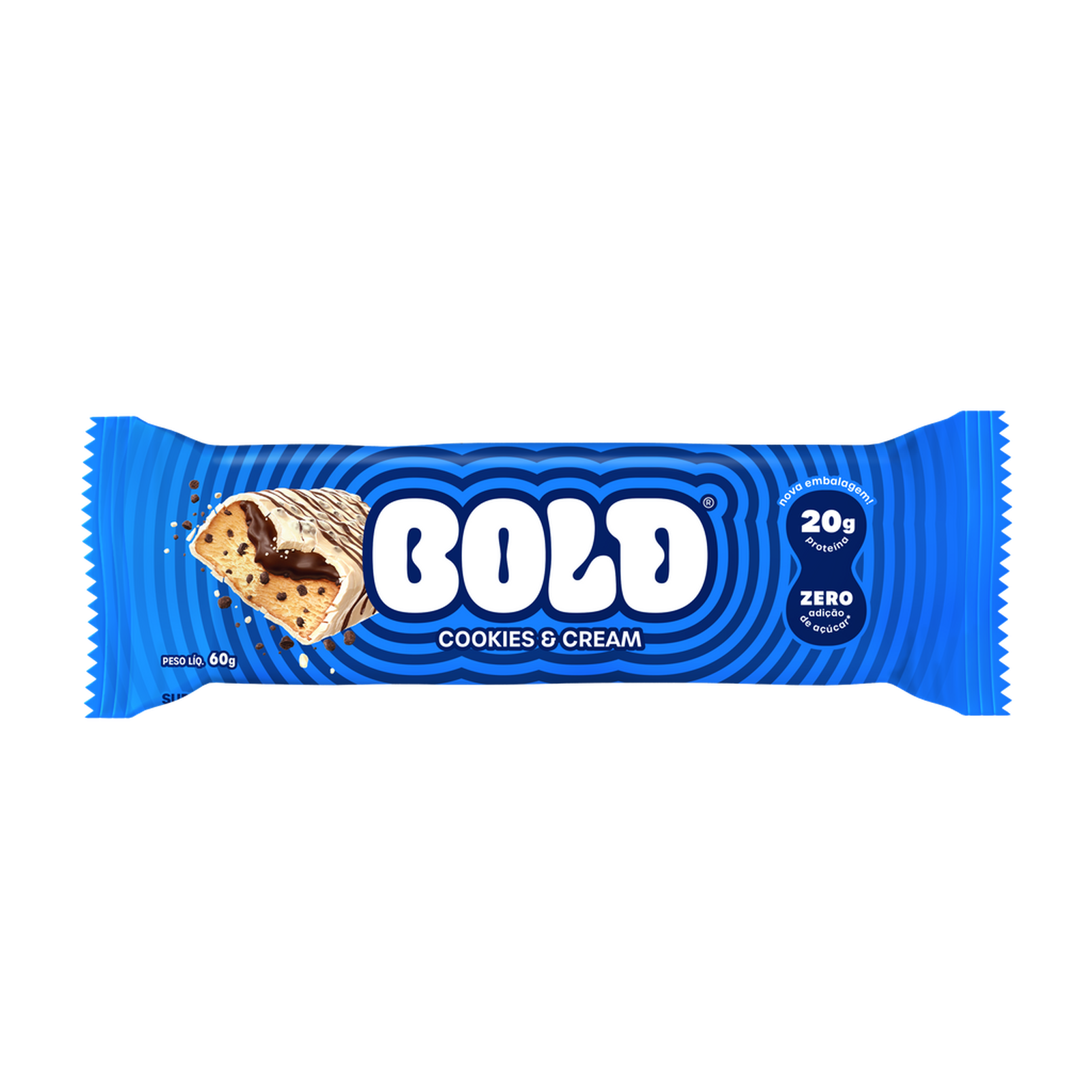 Barra de Proteína Bold Cookies & Cream 60g | Supermercado Guanabara S.A.