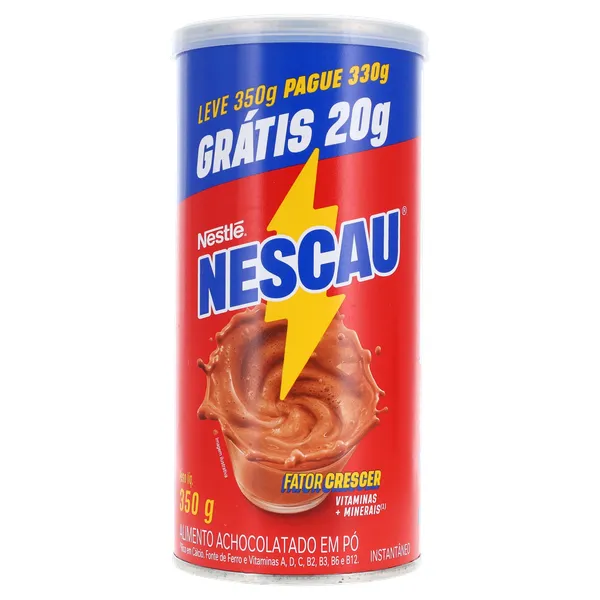 Achocolatado Em Pó Nescau Leve 350g Pague 330g | Super Koch