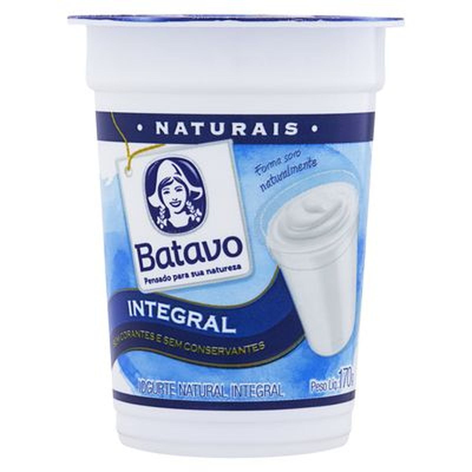 Iogurte Batavo Natural Integral Copo 170g | Super Koch