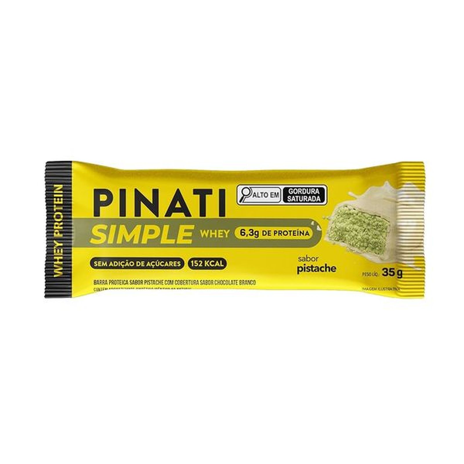 Barra Whey Slim Pinati Pistache 35g | Supermercados Tozetto