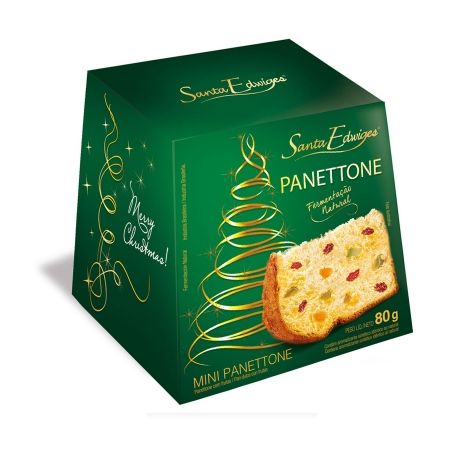 Panetone Santa Edwiges Mini Frutas 80g | Miller Supermercados