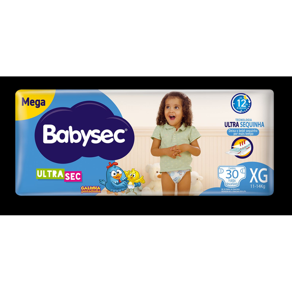 Fralda Babysec Ultra Mega Xg 30 Tiras | Super Koch