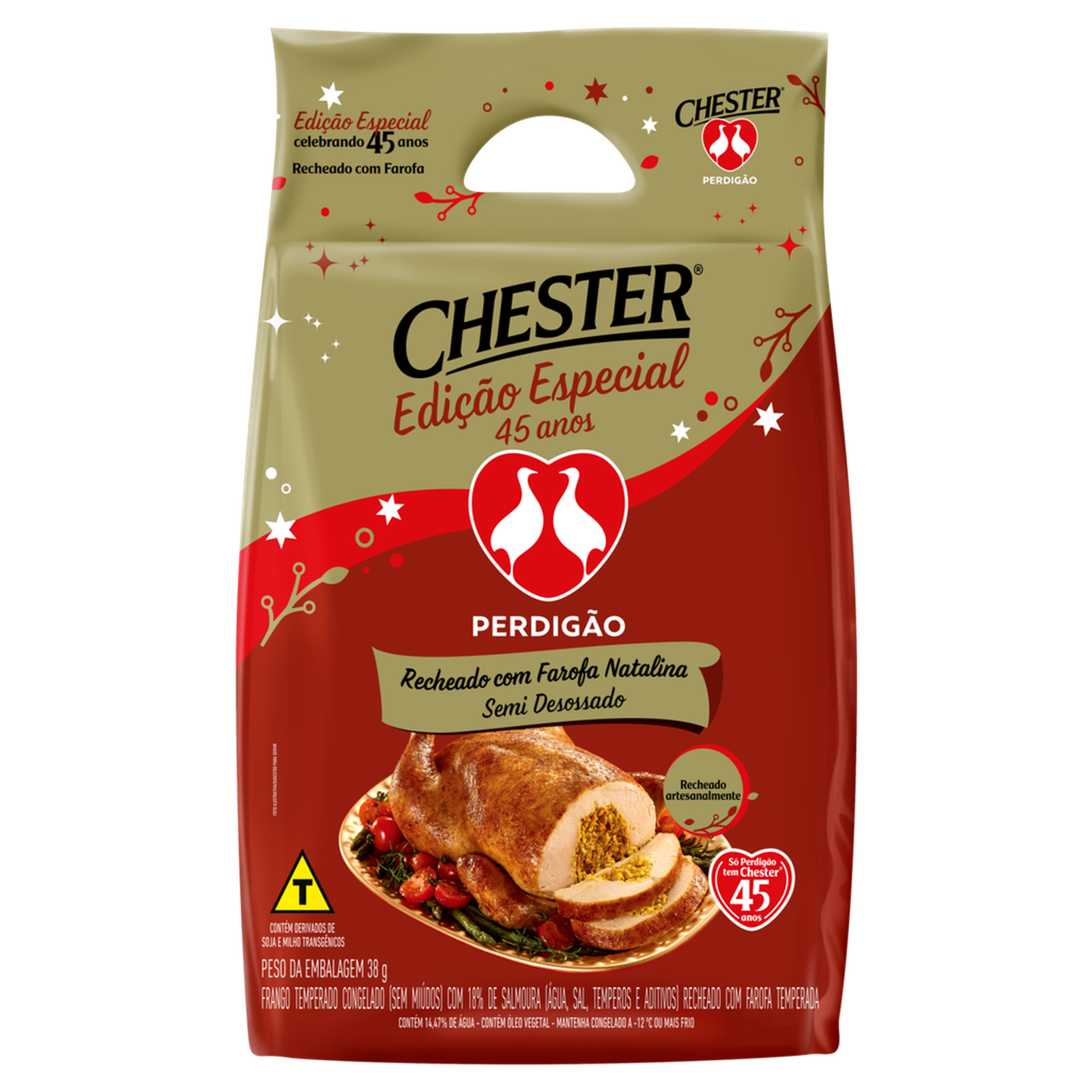 Frango Congelado Temperado Sem Miúdos Semi Desossado Recheio Com Farofa ...