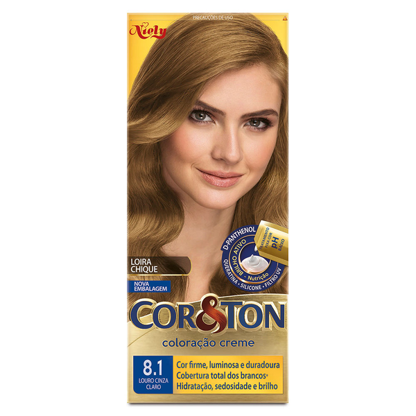Coloração Cor e Ton Mini 8.1 Louro Cinza Claro | Super Koch