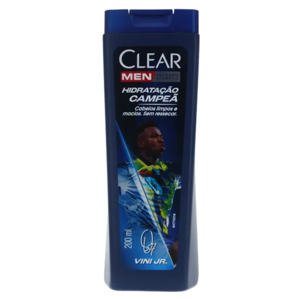 Shampoo Anticaspa Vini Jr. Clear Men Hidratação Campeã Frasco 200ml ...
