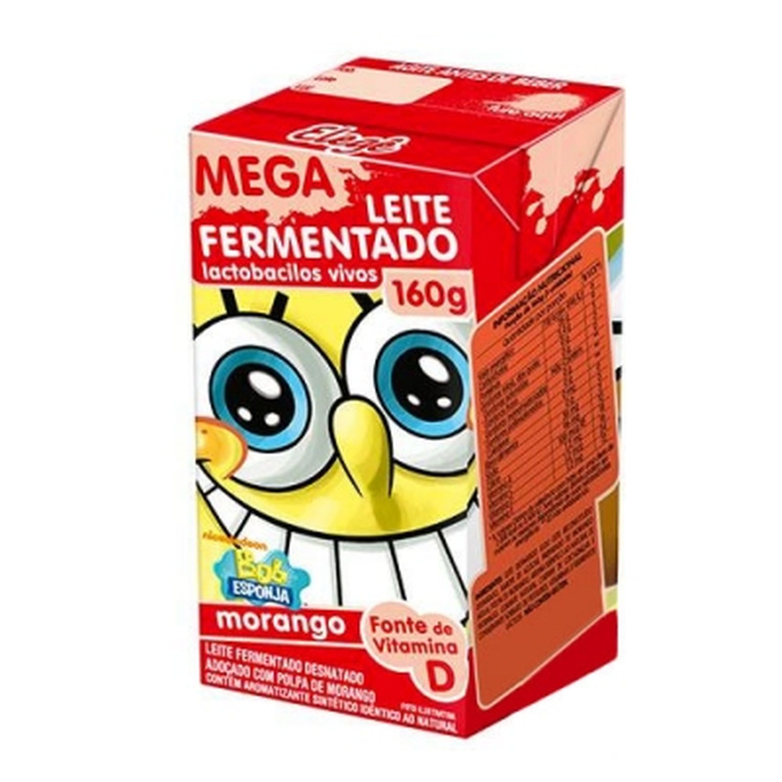 Hiperbom Supermercados - Leite Fermentado Elege Mor Bob Esponja 160g,