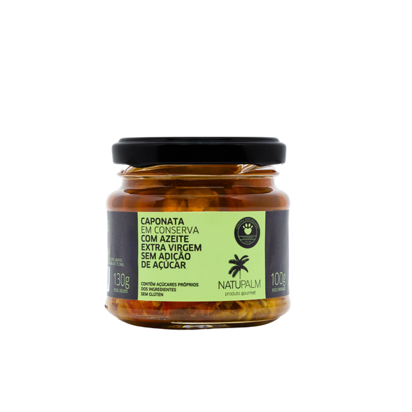 Caponata Em Conserva Natupalm Com Azeite de Oliva 130g | Super Koch