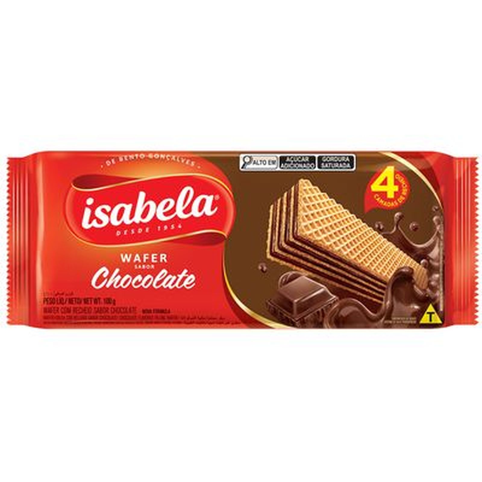 Biscoito Wafer Isabela Chocolate 100g | Super Koch