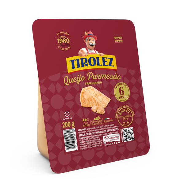 Queijo Parmesão Tirolez Fracionado 200g | Super Koch