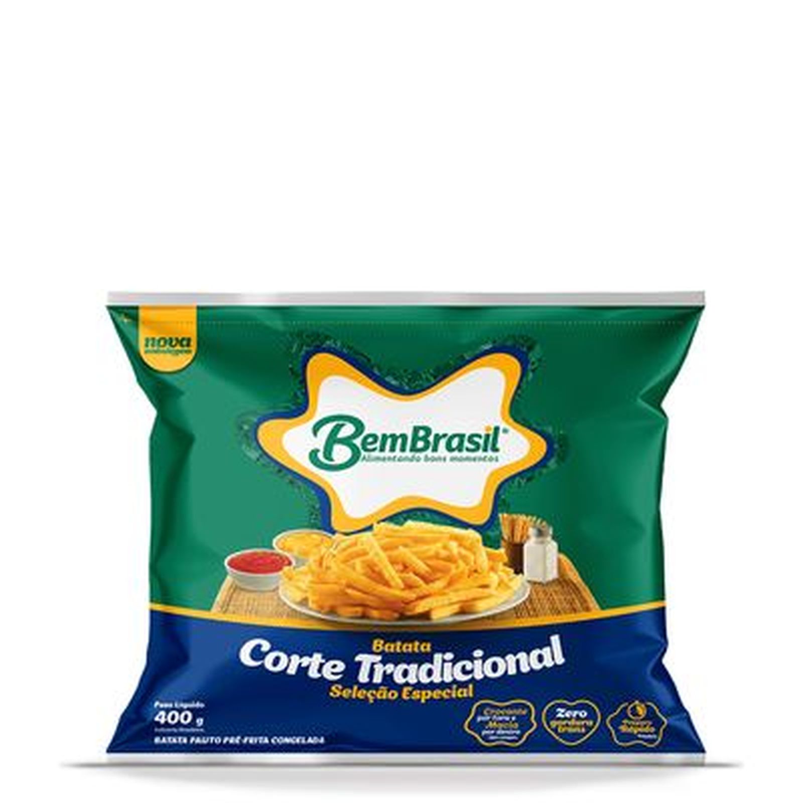 Batata Congelada Bem Brasil Palito 400g | Super Koch