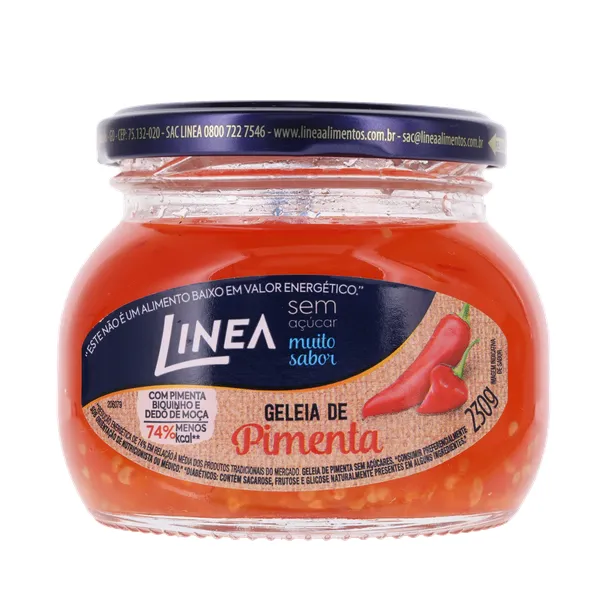 Geléia Linea Sem Açúcar Pimenta Vermelha 230g | Koch Supermercado
