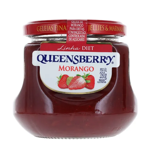 Geleia de Morango Queensberry Diet Vidro 280g | Super Koch