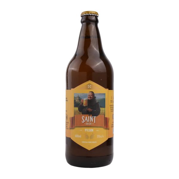Cerveja Saint Bier Pilsen Garrafa 600ml | Koch Supermercado