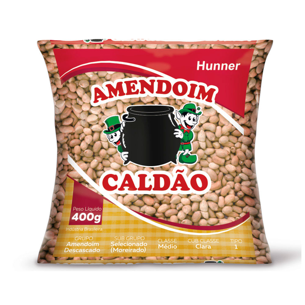 Amendoim Descascado Caldão Hunner 400g | Super Koch