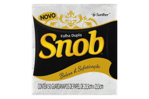 Guardanapo Snob Folha Dupla Pequeno C50 Un | Super Koch