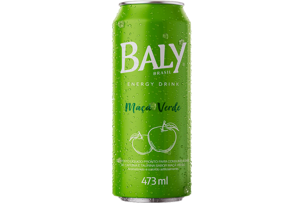 Hiperbom Supermercados - Bebida Energética Baly Maçã Verde Lata 473ml