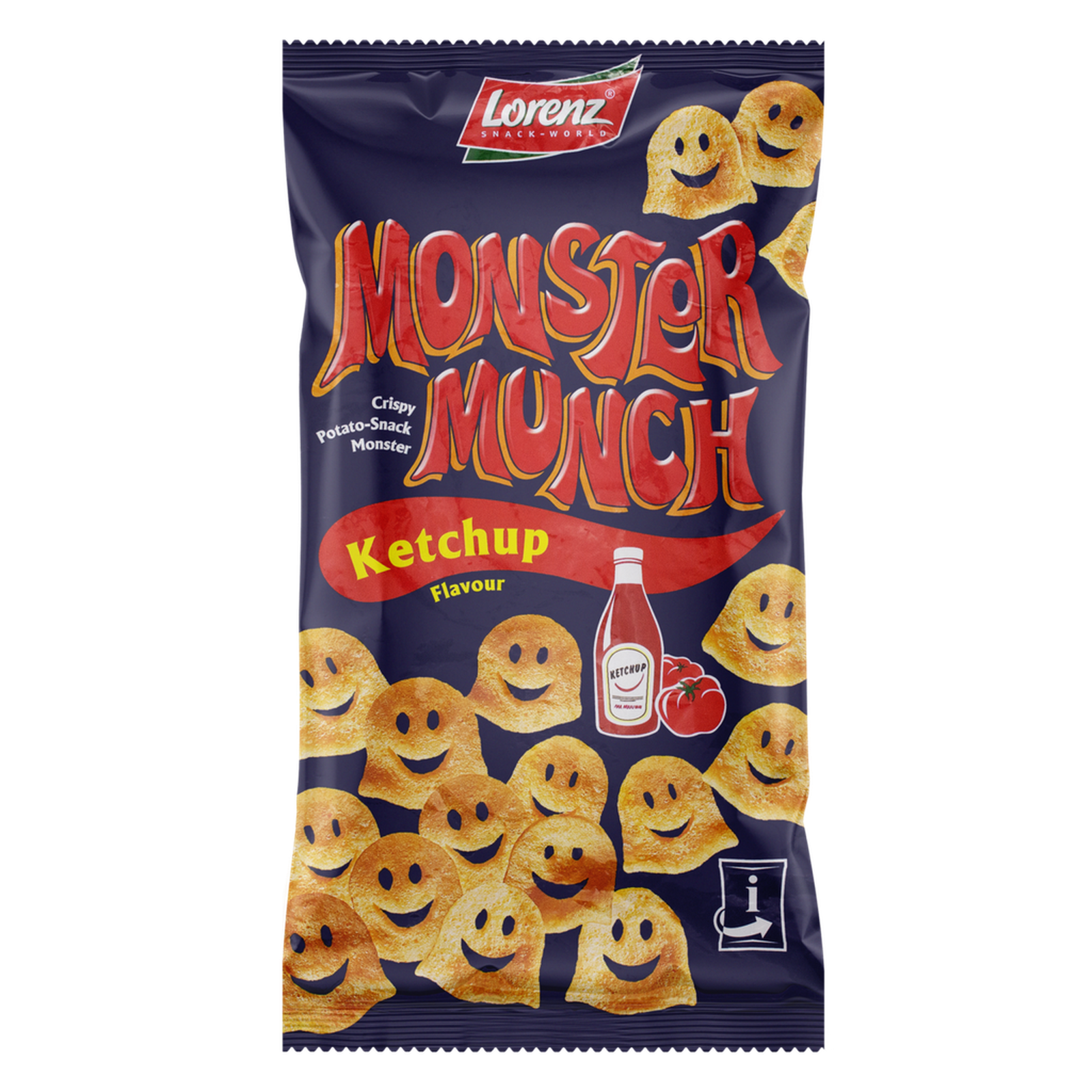 Machadão Atacadista - Salgadinho Lorenz Chips Monster Munch Ketchup 75g