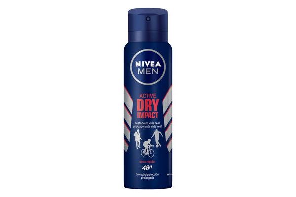 Super Kern - Antitranspirante Aerosol Nivea Men Active Dry Impact Dupla ...