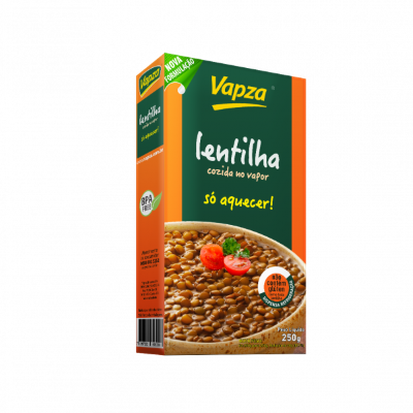 Hiperbom Supermercados - Lentilha Cozida No Vapor Vapza Só Aquecer 250g