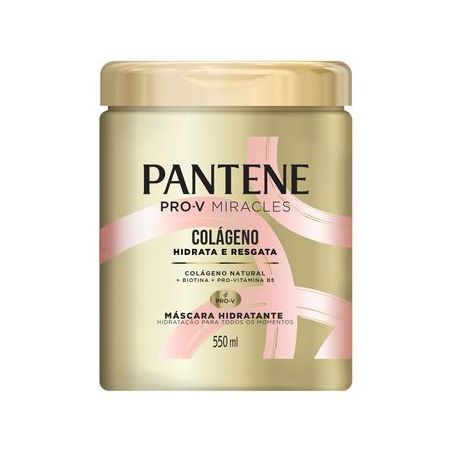 Lar em Casa - Máscara Hidratante Pantene Colágeno Hidrata & Resgata Pote 550ml