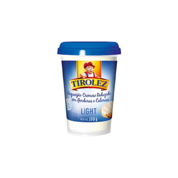 Requeijão Tirolez Light Tradicional 200g | Koch Supermercado
