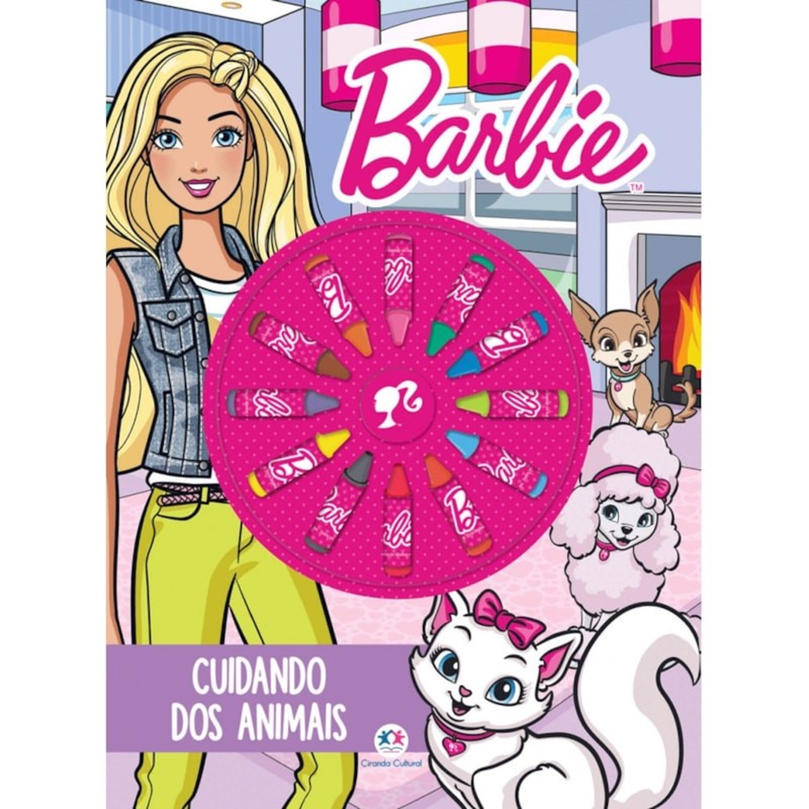 Livro Para Colorir Barbie Cuidados Com Animais | Super Koch