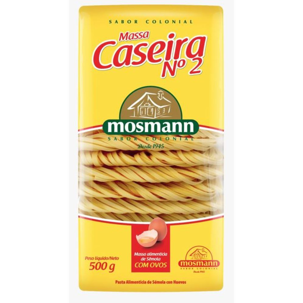 Massa Mosmann Caseira N2 Pacote Com 500g | Koch Supermercado