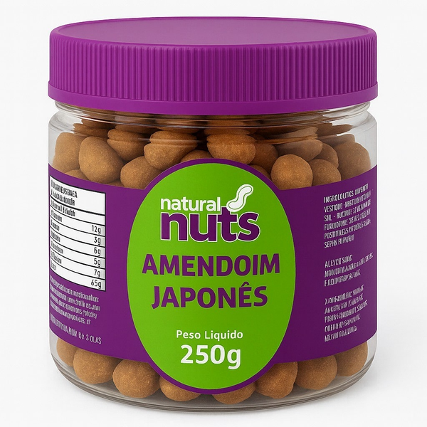 Amendoim Japonês Natural Nuts 250g | Koch Supermercado