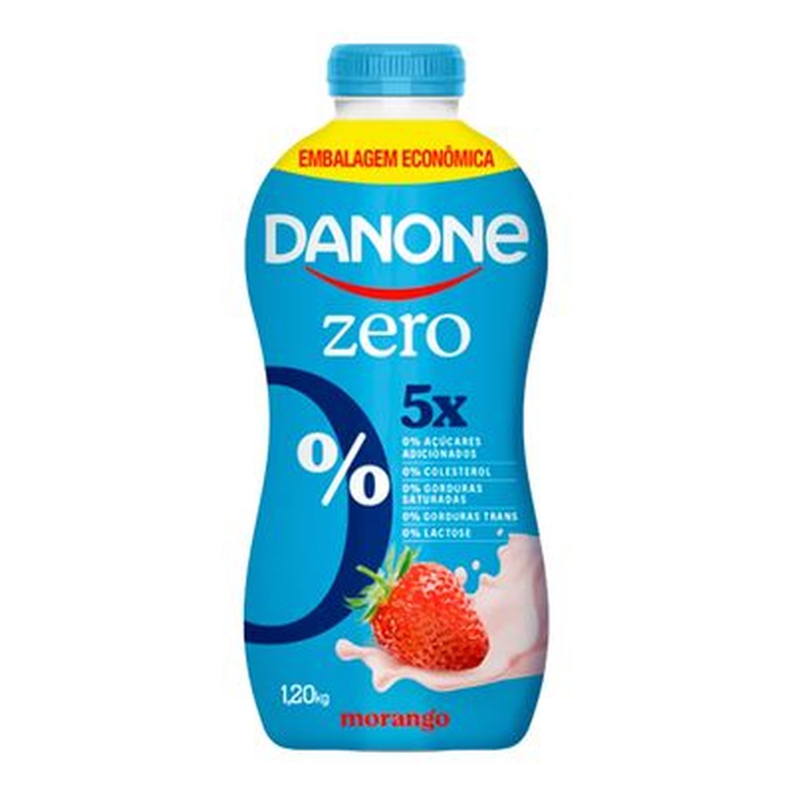 Lar em Casa - Iogurte Danone Morango Zero Lactose Frasco 1.2kg