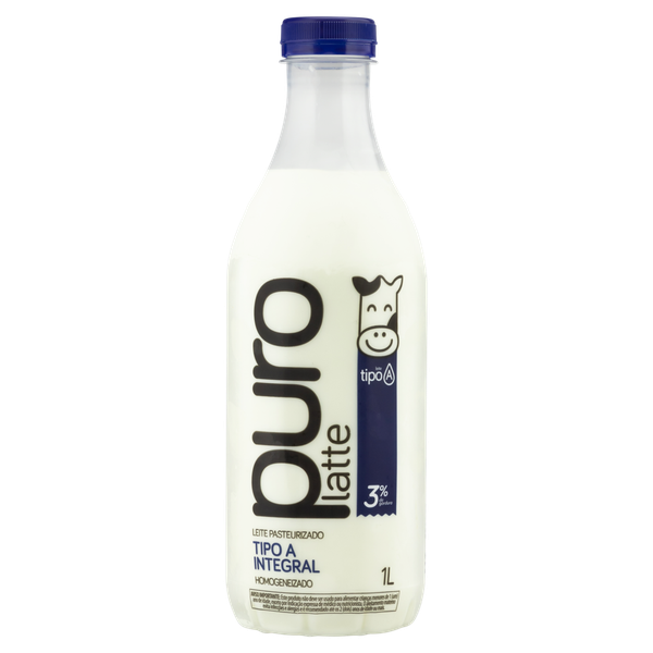 Leite Pasteurizado Puro Latte Tipo a Integral Gfa 1 Litro ...