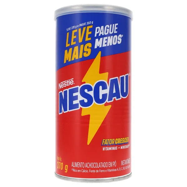 Achocolatado Em Pó Nescau Lata 370g Leve e Pague - | Koch Supermercado