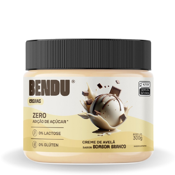 Creme de Avelã Bendu Bombom Branco 300g | Super Koch
