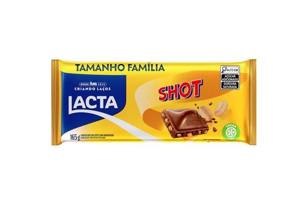 Barra de Chocolate Lacta Shot 165g | Super Koch