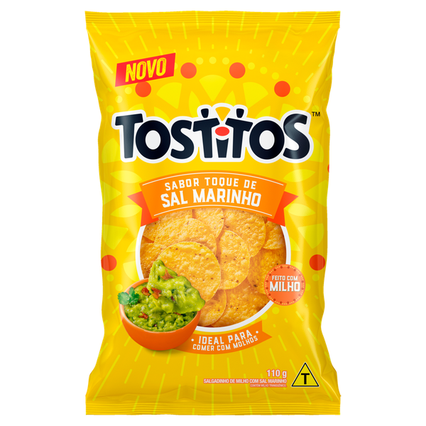 Salgadinho de Milho Toque de Sal Marinho Tostitos Pacote 110g | Hippo ...