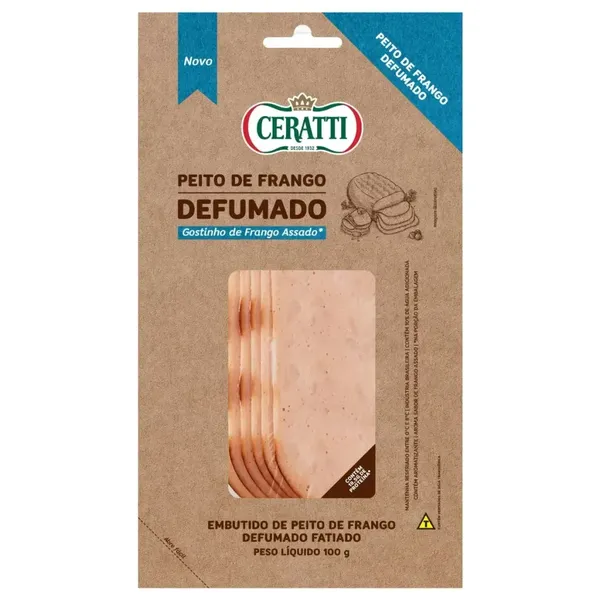 Peito de Frango Defumado Ceratti 100g | Naturvida Mercado Saudável