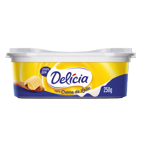 Margarina Delicia Com Creme de Leite Com Sal 250g | Super Koch